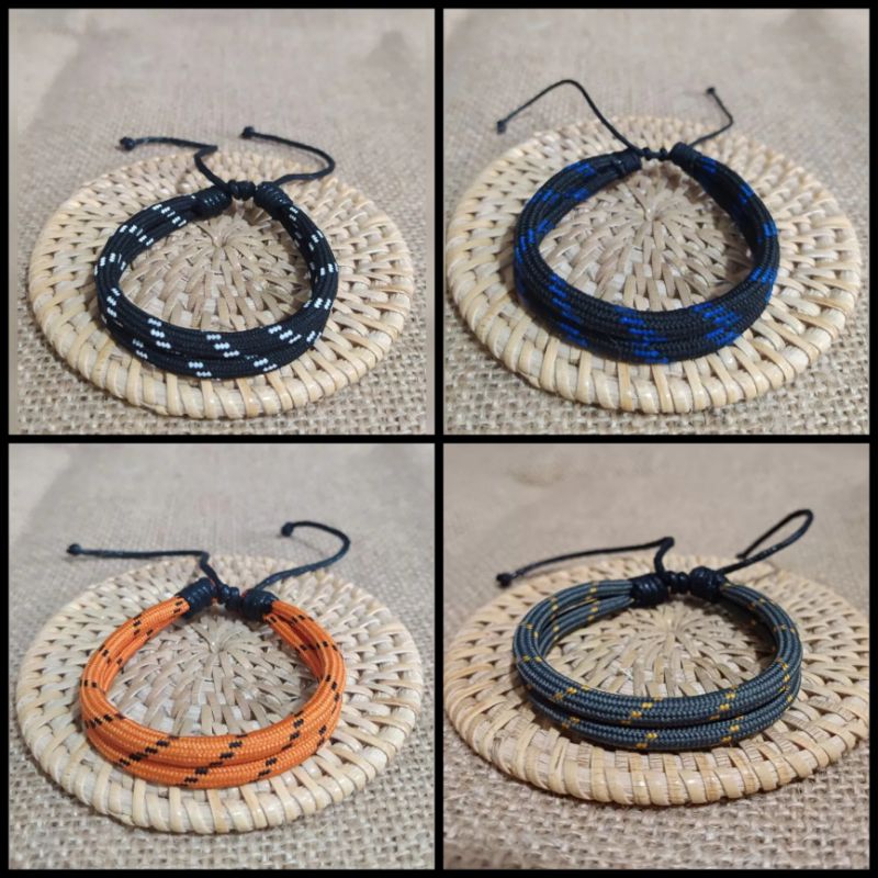 Jual 【COD】Gelang Tali Paracord 2 Rangkap Gelang Paracord Kekinian Pria ...