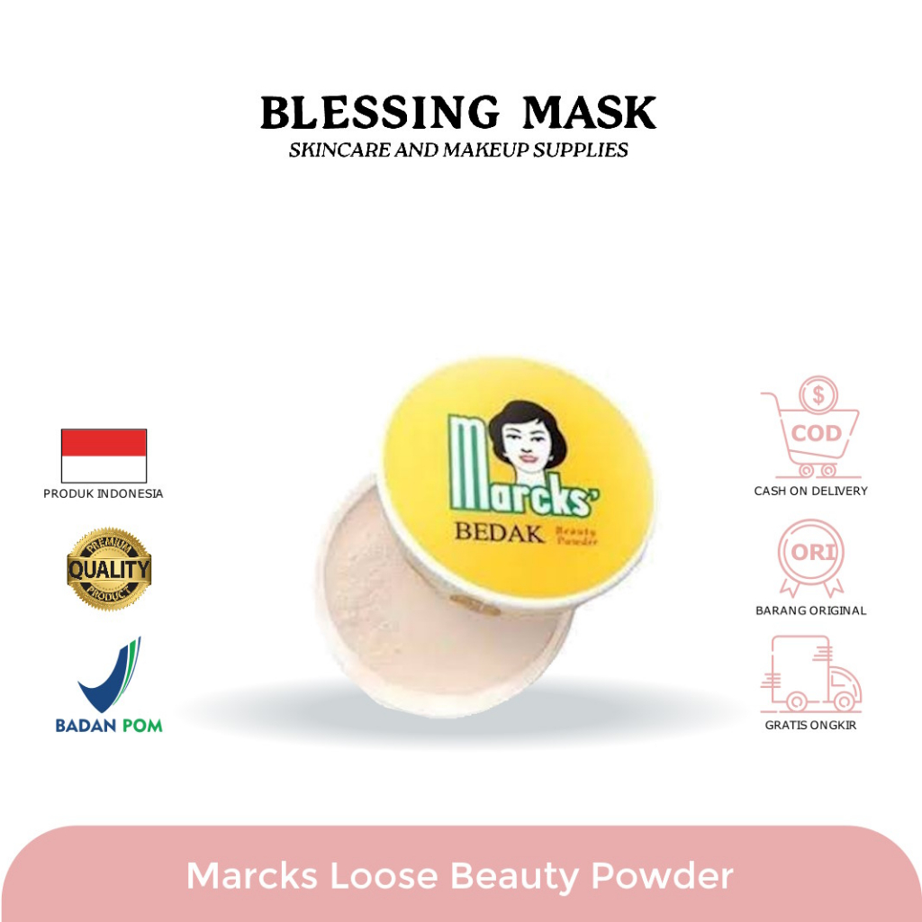 Jual Marcks Bedak Tabur - Loose Powder - 40gr | Shopee Indonesia