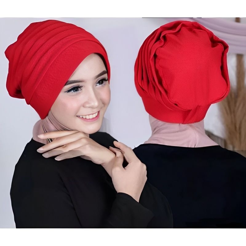 Jual Zaja - Topi Turban Model Ciput Bahan Kaos Waffle Mewah Ciput ...