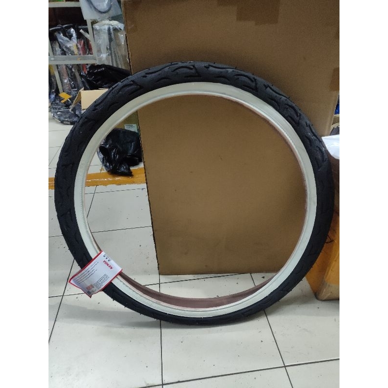 Jual ban luar sepeda 26 x 2.125 kenda flame white wall lowrider cruiser ...