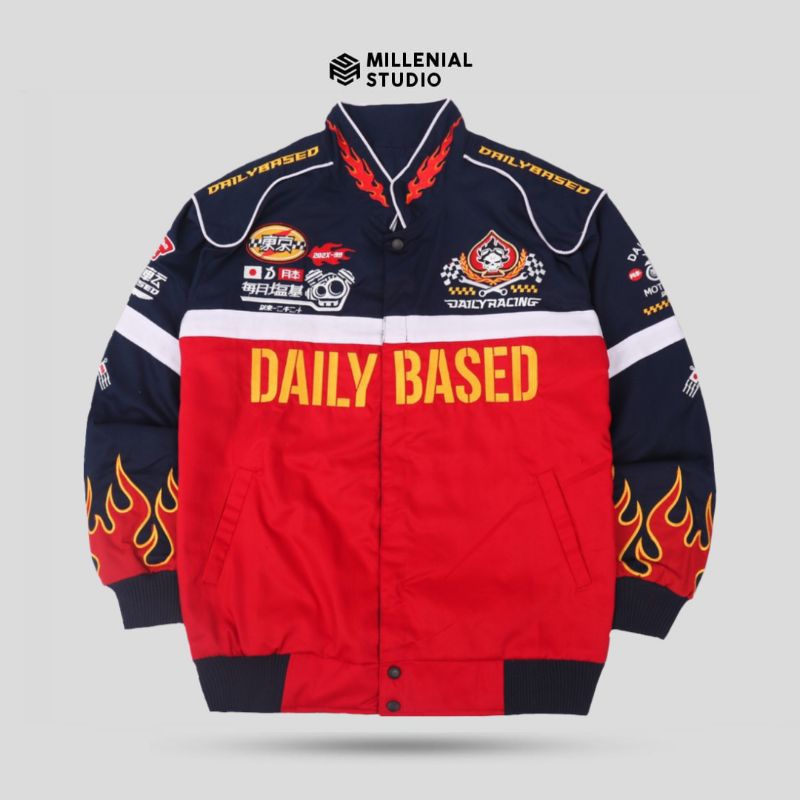 Jual Nascar Jacket Racing Tokyo Speed V2 Red Full Bordir Jaket Motor Original Jaket Outdoor ...