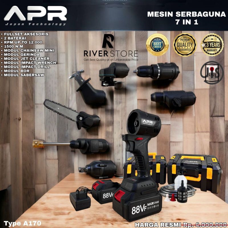 Jual Mesin Multiguna Cordless APR A170 Japan Technology 7 Fungsi Mesin ...