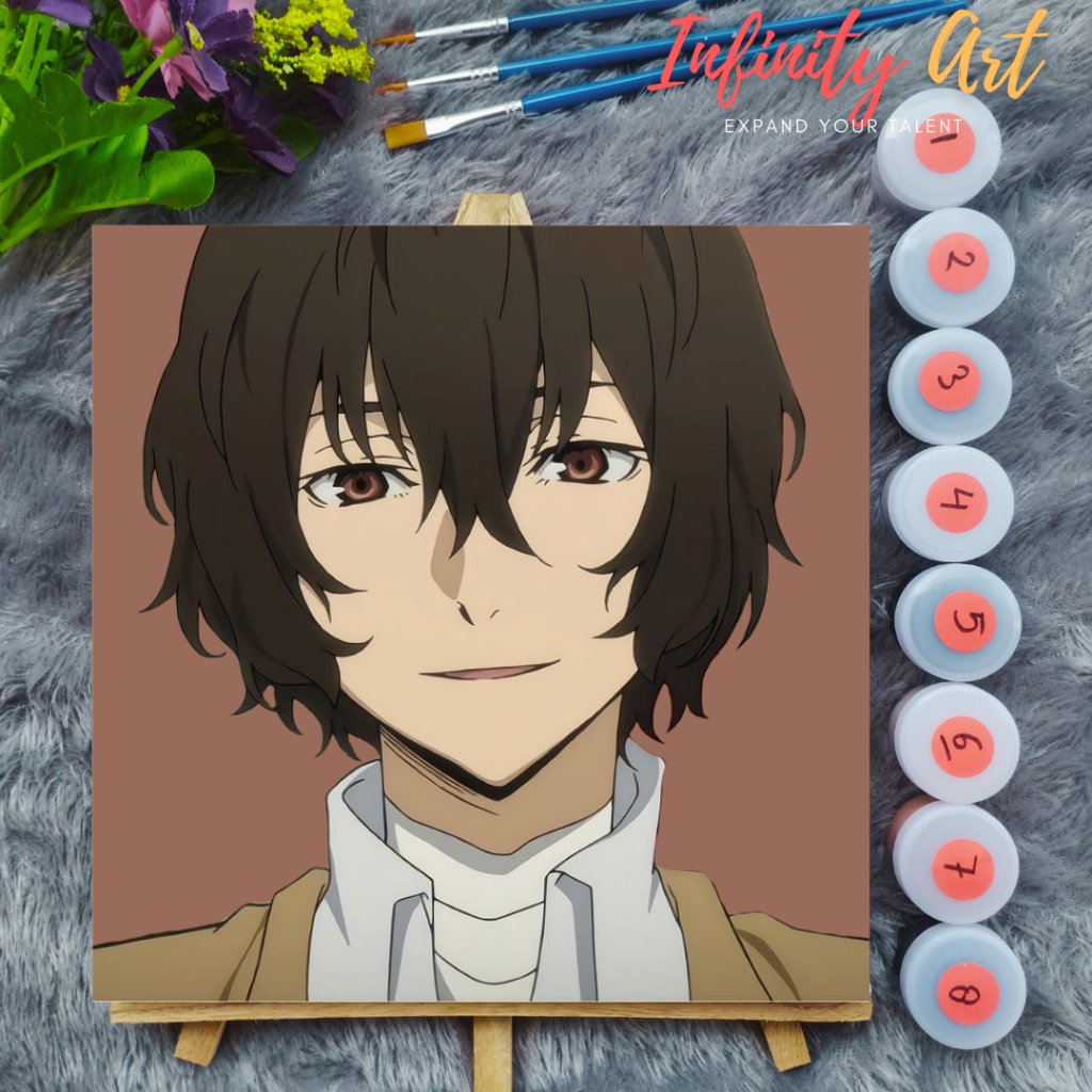 Jual Paint by Number Anime Bungo Stray Dogs Dazai Osamu Atsushi Ranpo ...
