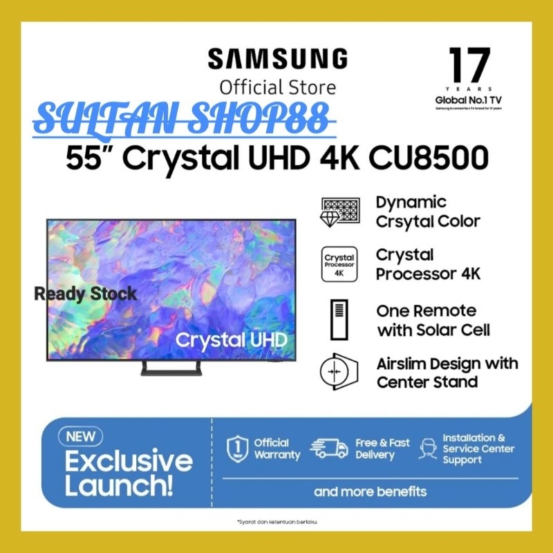 Jual SAMSUNG LED TV 55 INCH UA55CU8500 CRYSTAL UHD 4K SMART I 55CU8500 NEW 2022 | Shopee Indonesia