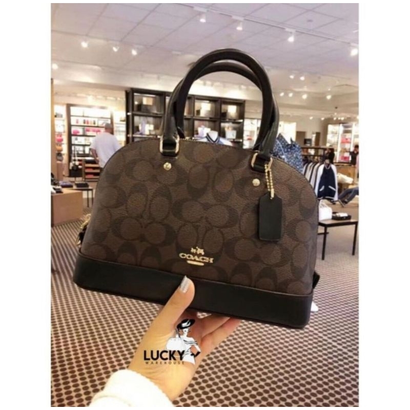 Jual Coach Signature Mini Sierra Mahogany - ORIGINAL 100% | Shopee ...