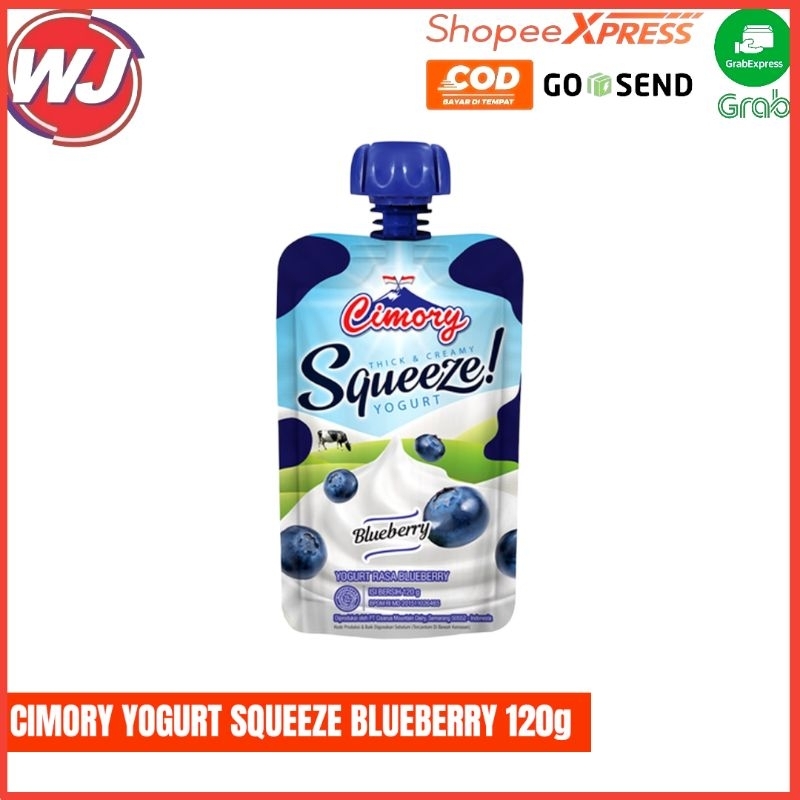 Jual CIMORY YOGURT SQUEEZE BLUEBERRY 120g | Shopee Indonesia