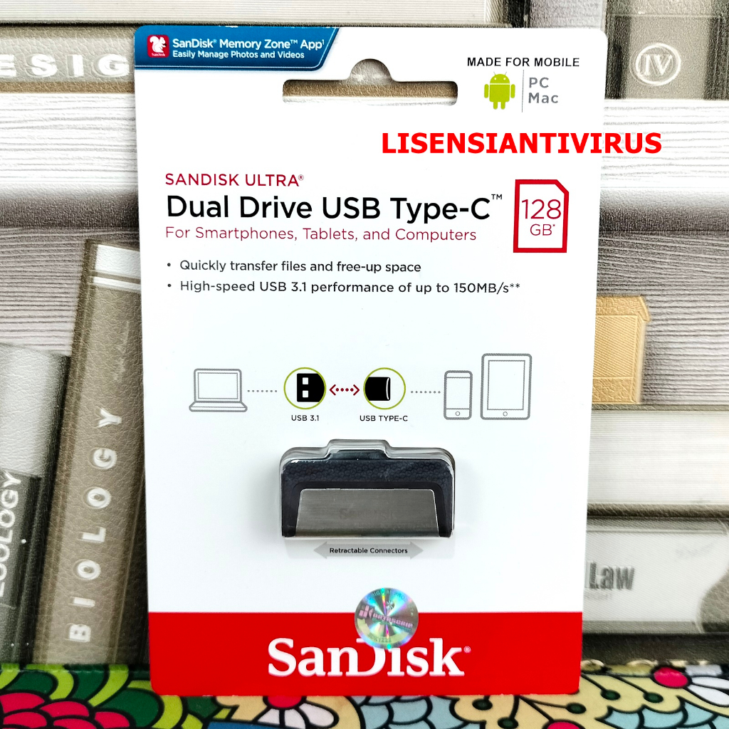 Jual Flashdisk OTG Sandisk Ultra Dual Drive USB Type-C Type C 128GB 128 ...