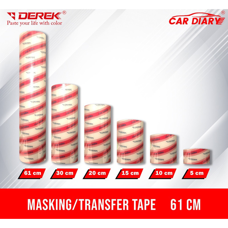 Jual MASKING TAPE DEREK TransferTape Plastik Cutting Sticker | Shopee ...
