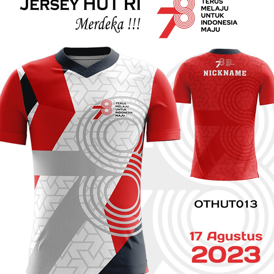 Jual KAOS JERSEY 78 TAHUN INDONESIA TANGGUH TUMBUH MERDEKA 17 AGUSTUS ...