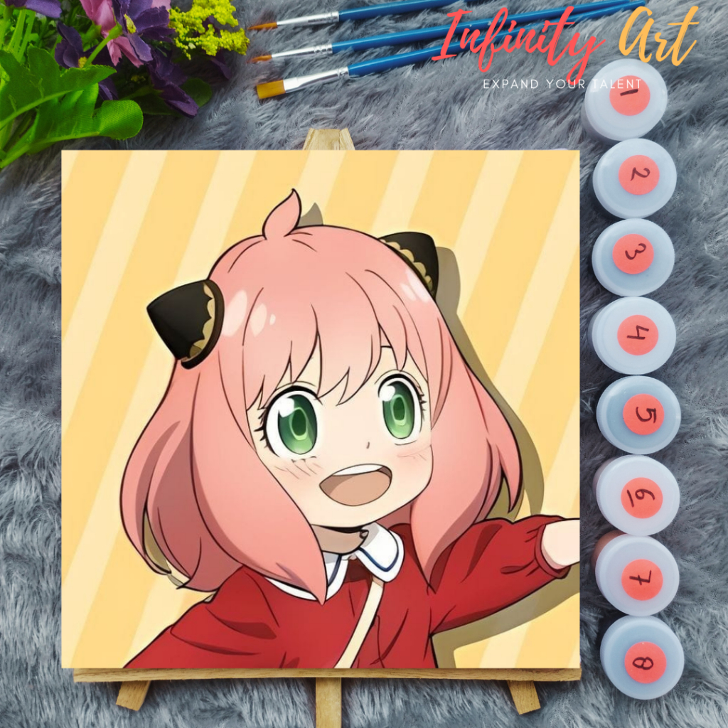 Jual Paint by Number Anime Spy x Family Anya Forger - DIY Kit Melukis ...