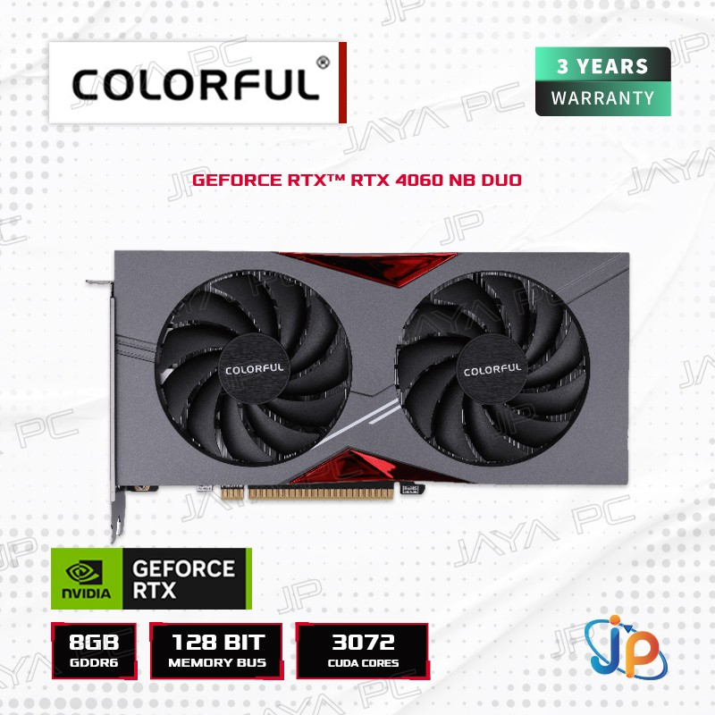 Jual VGA Colorful GeForce RTX 4060 NB Duo 8GB - 8 GB GDDR6 | Shopee ...