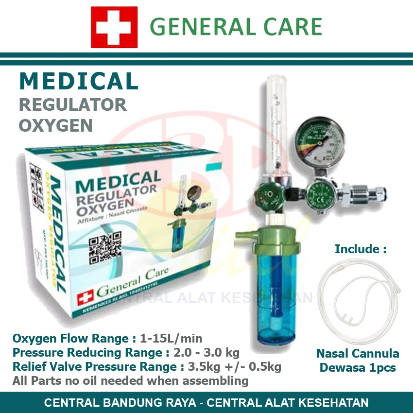 Jual GENERAL CARE - Oxygen Regulator / Regulator Tabung Oksigen ...