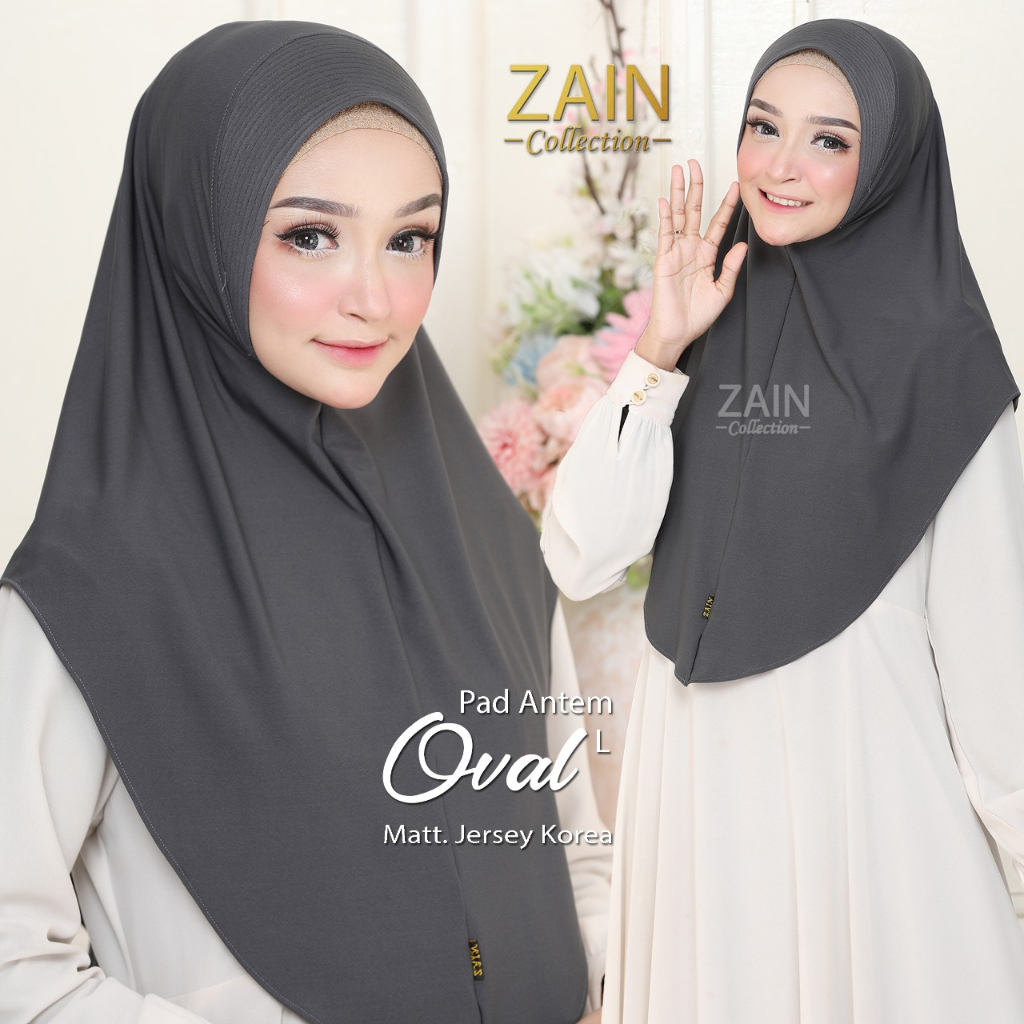 Jual Kerudung Bergo Oval L Jersey Premium Ori Zain Collection | Shopee Indonesia