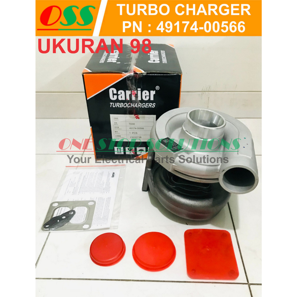 Jual TURBO CHARGER TURBOCHARGER MITSUBISHI TD08 49174-00566 ( UKURAN 98 ...