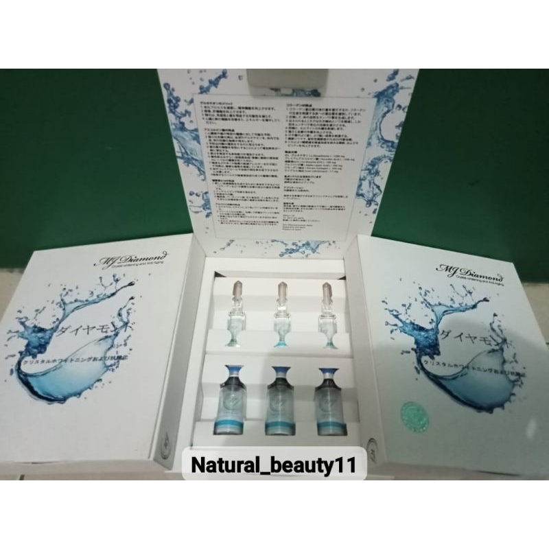 Jual perbox MJ Diamond crystal biru whitening original | Shopee Indonesia