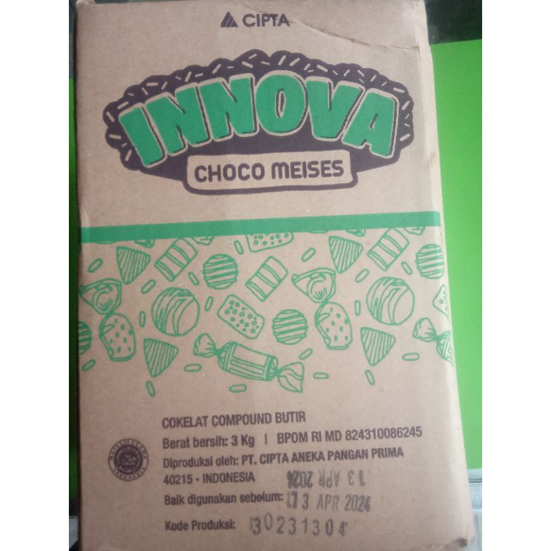 Jual Meses Coklat Innova Hijau 3kg | Shopee Indonesia