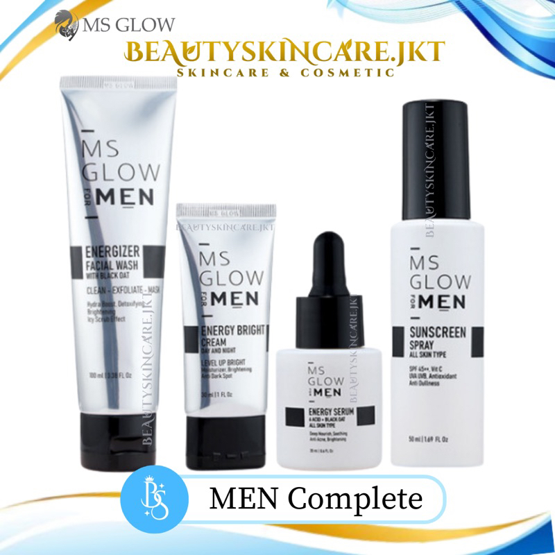 Jual Ms Glow For Men Skincare Pria Paket Complete | Ms Glow For Men ...