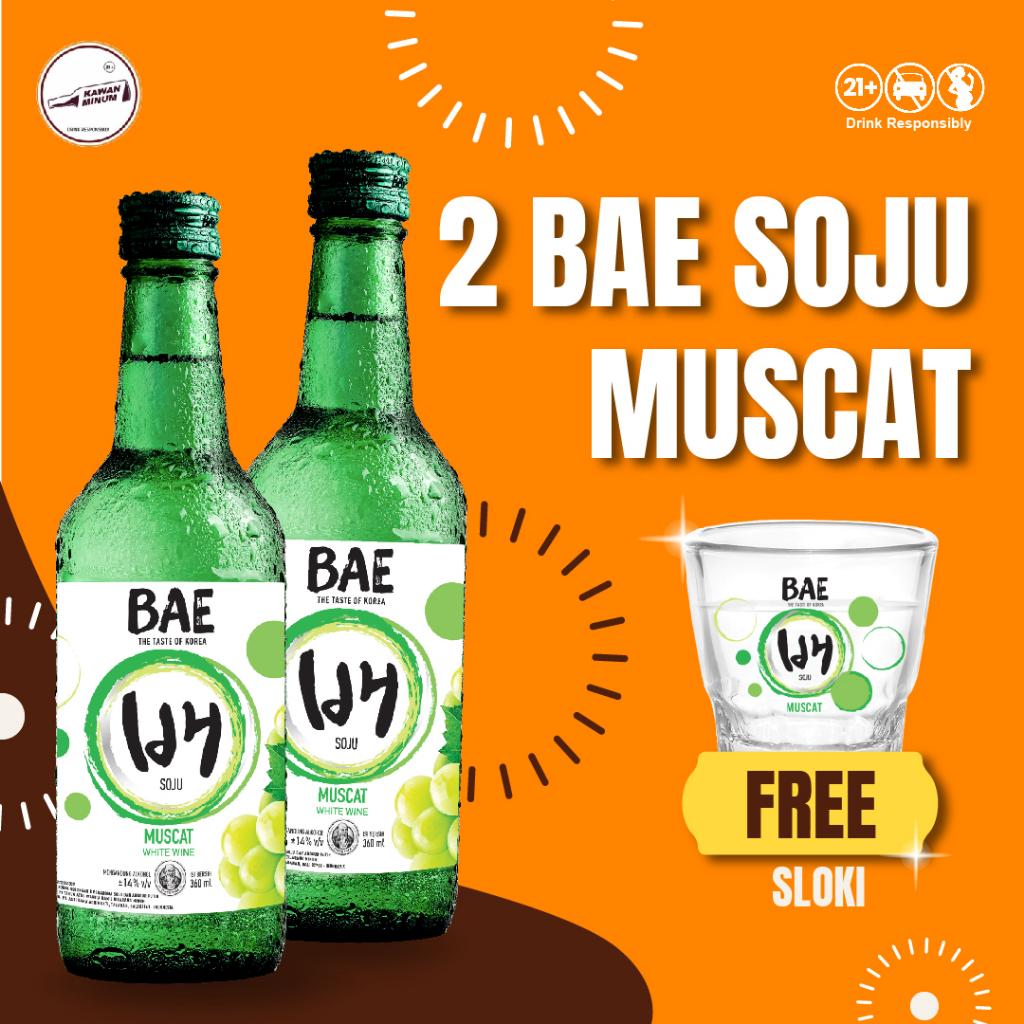 Jual 2 BAE Soju Muscat FREE Sloki Muscat | Shopee Indonesia