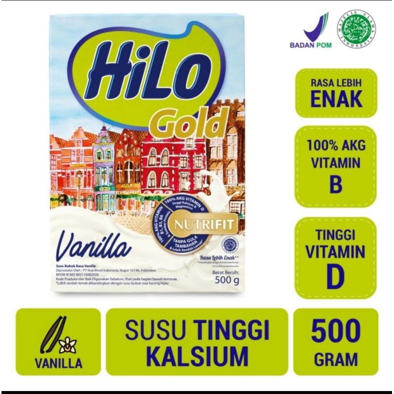 Jual Hilo hi lo hi-lo Gold Vanilla vanila 500 g gr 500g 500gr ( ada ...