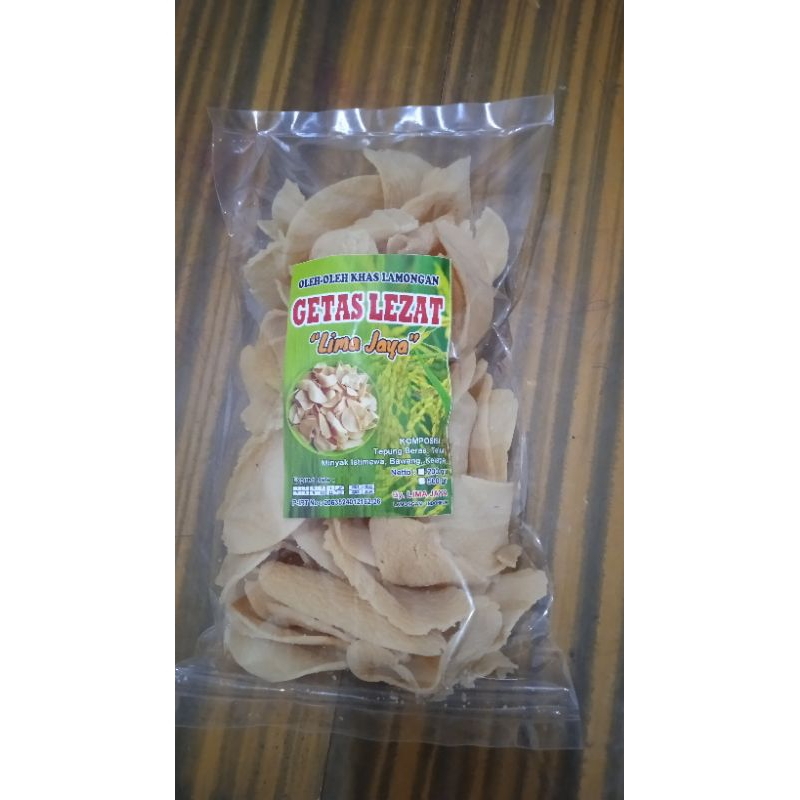 Jual Keripik getas/kemplang oleh-oleh khas Lamongan rasa asin gurih 200 ...