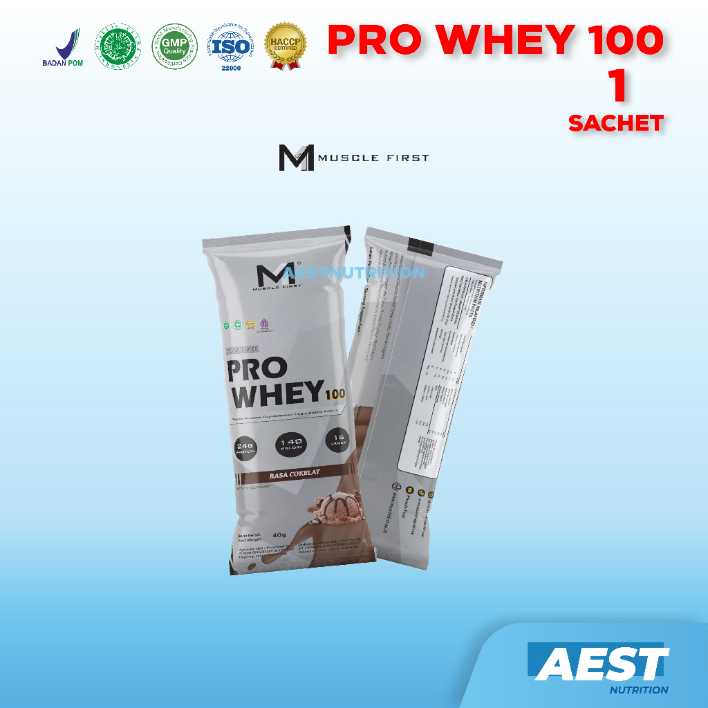 Jual Muscle First Pro Whey 1 Sachet Susu Whey Protein Concentrate ...