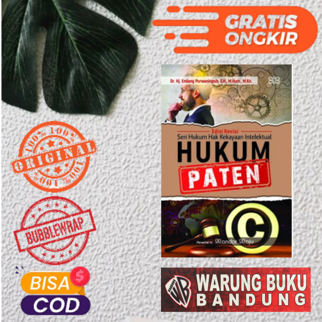 Jual Buku Hukum Paten Edisi Revisi - DR. Hj. Endang Purwaningsih, S.H., M.Hum., M.Kn. | Shopee ...
