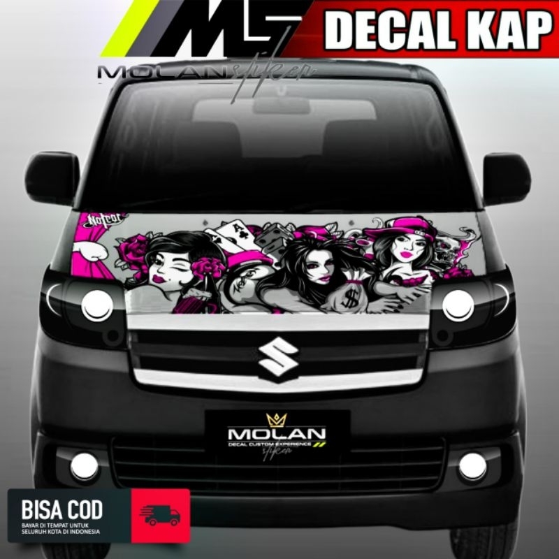 Jual Decal Sticker Striping Variasi Kap/Kabin Suzuki APV - Decal Kabin ...
