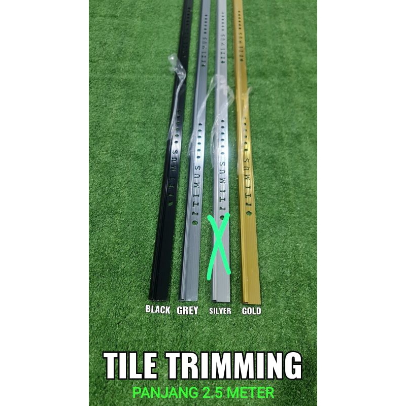 Jual BON BON TILE TRIMMER ALUMINUM UKURAN 2,5 METER UNTUK SIKU SUDUT ...