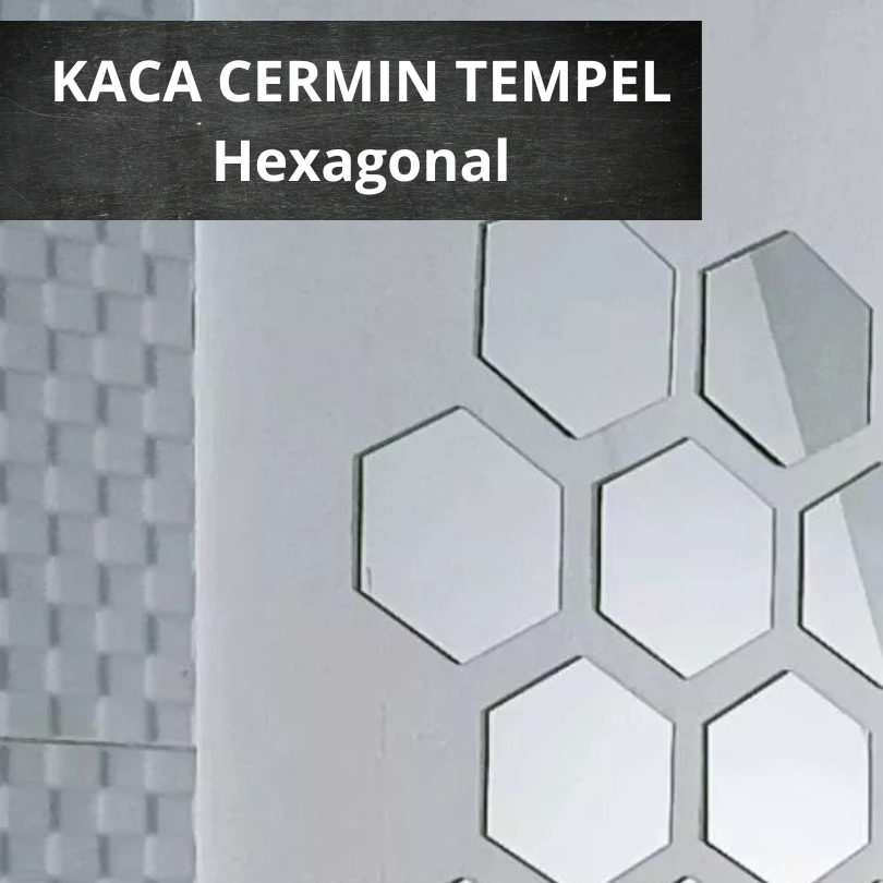 Jual Hexagonal Cermin Tempel Kaca Cermin Asli Kaca Segi Enam Hexagon Mirror Hex Dekorasi Dinding ...