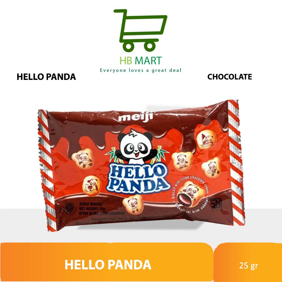 Jual MEIJI HELLO PANDA BISCUITS WITH CHOCOLATE CREAM 25GR | Shopee Indonesia