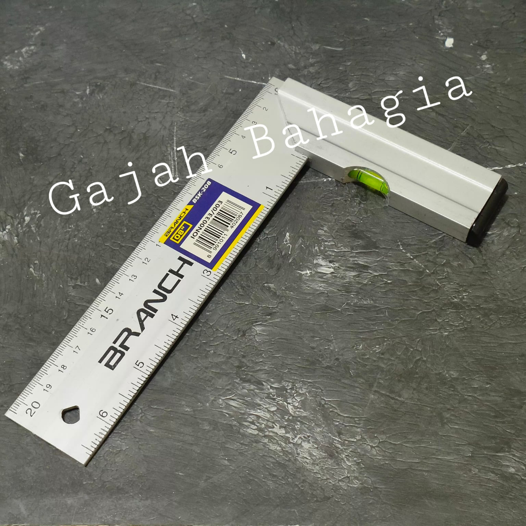 Jual Penggaris siku tukang 20cm Waterpas Alumunium 8 inch 20 cm ...