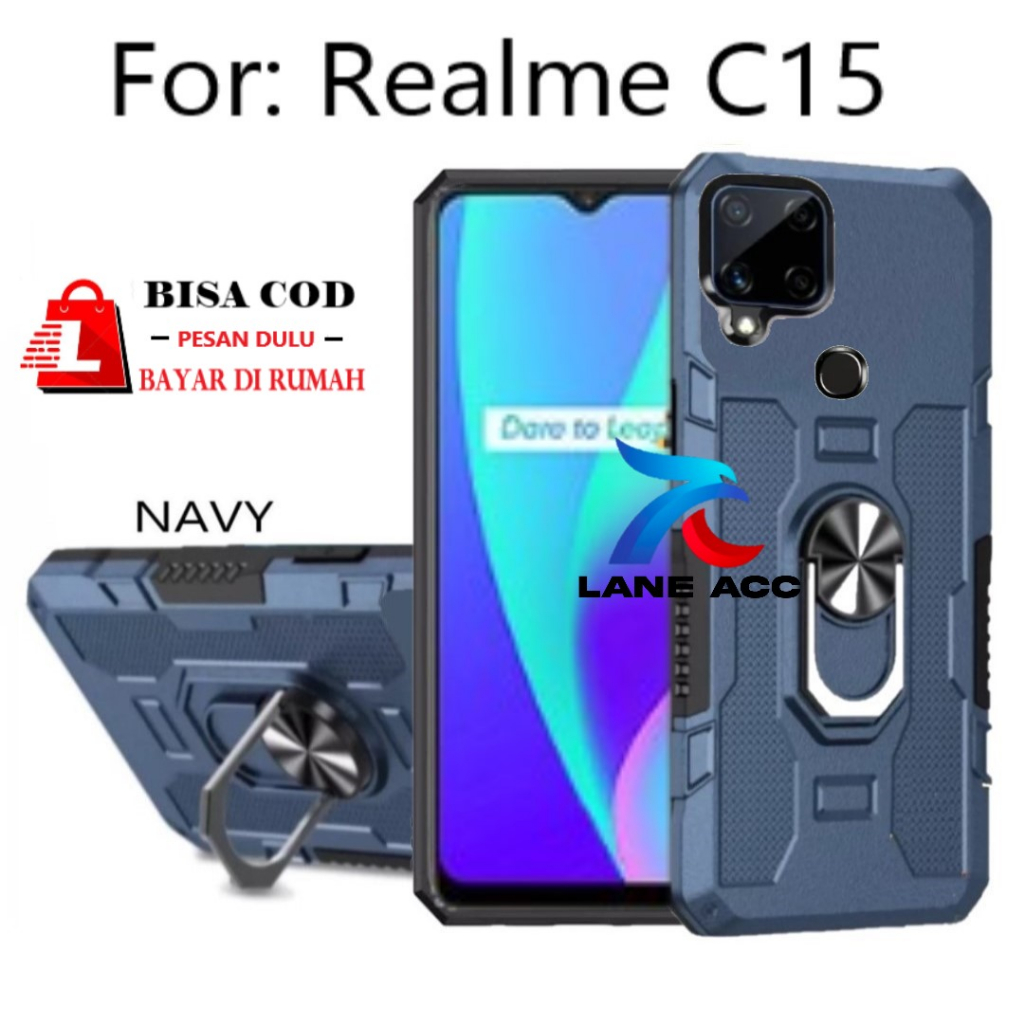 Jual CASE ARMOR FOR REALME C15 -KESING ROBOT HIT EYE RING-CASING HARD ...