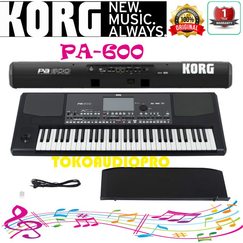 Jual Korg PA600 61-Key Professional Arranger Keyboard Korg Pa-600 | Shopee Indonesia