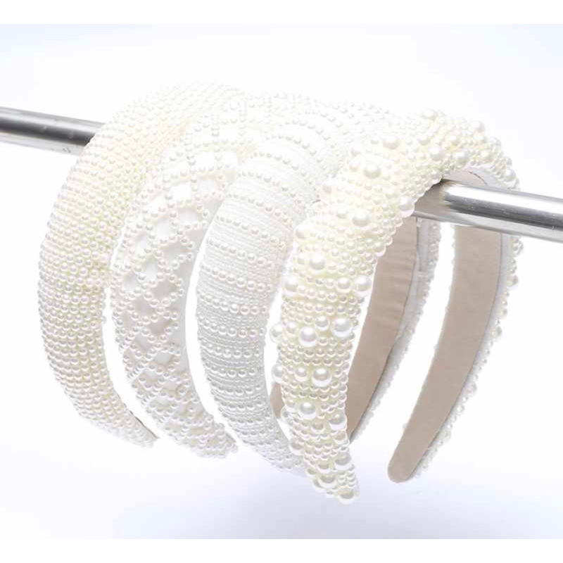 Jual Bando Premium Model Lebar / Hias Mutiara + Berlian Imitasi Bahan ...