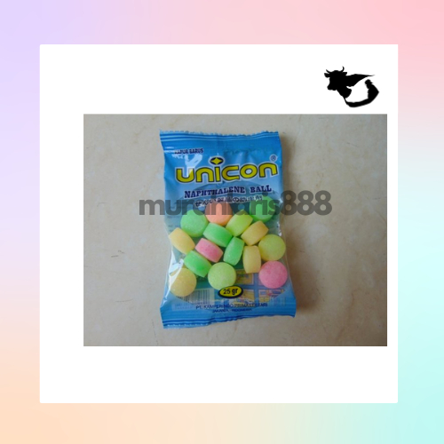 Jual Kamper Set Unicon 25 gr / Naphthalene Warna Warni Sachet Renceng ...