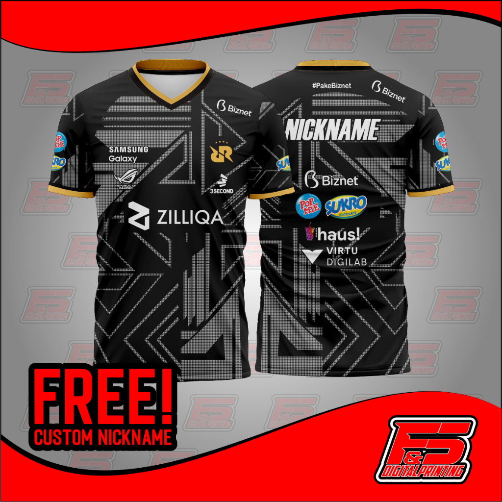 Jual JERSEY RRQ 2023 BISA CUSTOM NAMA | Shopee Indonesia