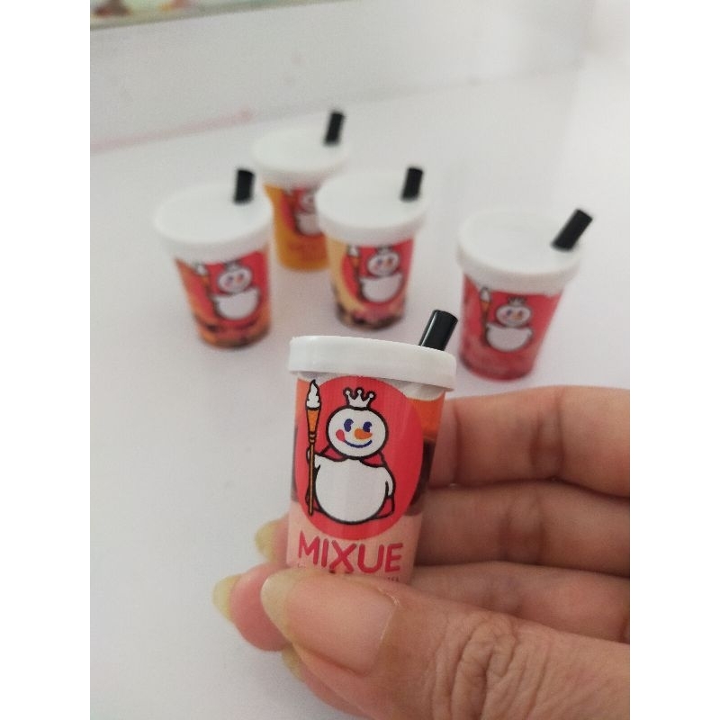 Jual Magnet tempelan kulkas miniatur mie cup/minuman cup/ boba/ mixue ...