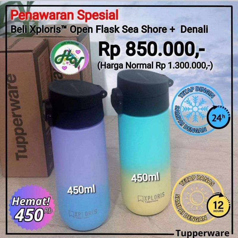 Jual Xploris Easy Open Flask 450ml | Shopee Indonesia