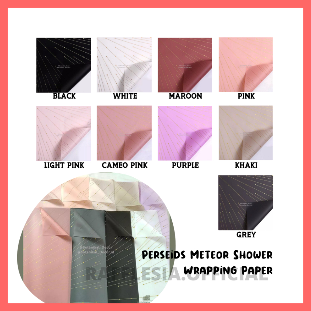 Jual Perseids Meteor Shower Wrapping Paper Kertas Buket Flower Wrapping ...