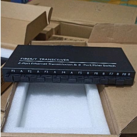 Jual Media Converter 8 Port FO 2 Port LAN Gigabit | Shopee Indonesia