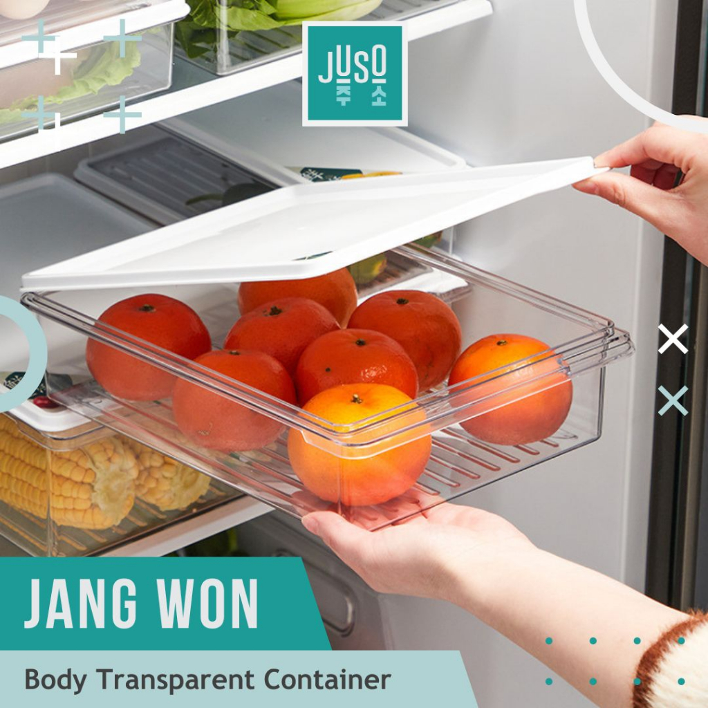 Jual 【JUSO】KI YU Wadah Box Buah Buahan Modular Kontainer Daging ...