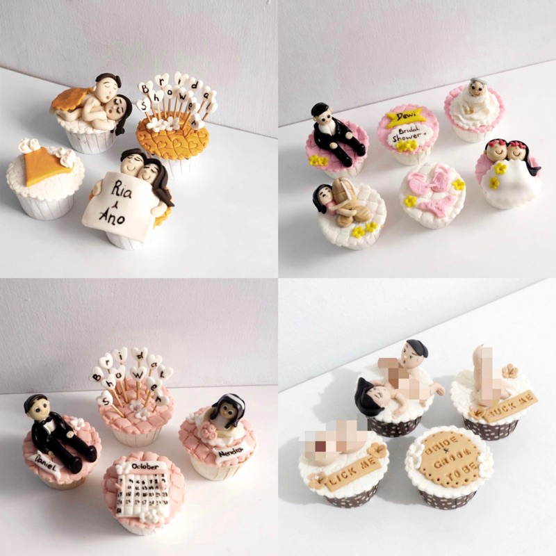 Jual BRIDAL SHOWER CUPCAKES CAKE BRIDAL SHOWER KUE ULANG TAHUN CUSTOM ...