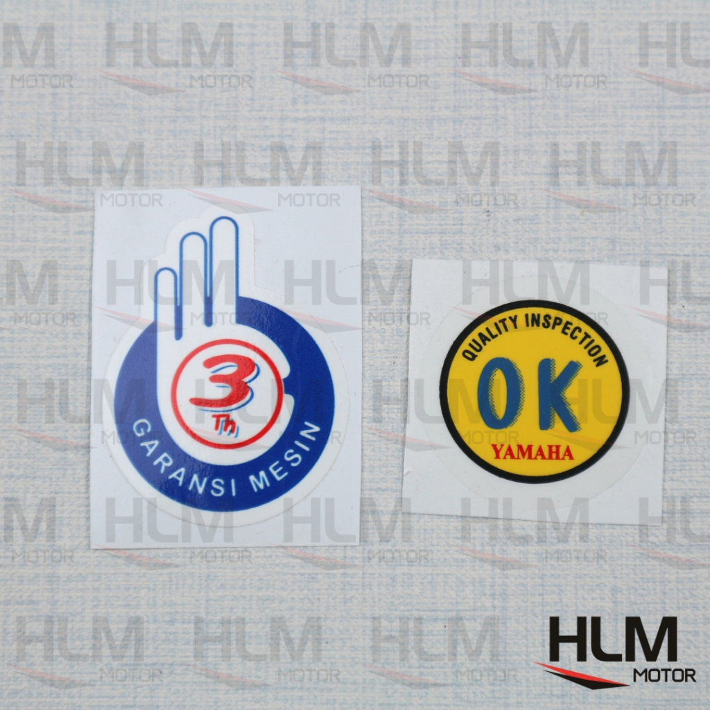 Jual STICKER LOGO GARANSI 3TH OK QUALITY CONTROL QC YAMAHA | Shopee ...