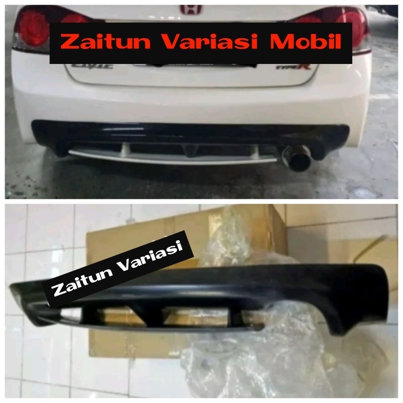 Jual Diffuser Difuser civic fd tipe R Mugen RR 2006 2007 2008 2009 2010 2011 2012 fiber Epoxy ...