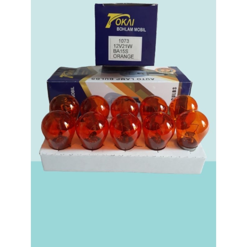 Jual dop bohlamp engkel bsr amber 12v 21w tokai | Shopee Indonesia