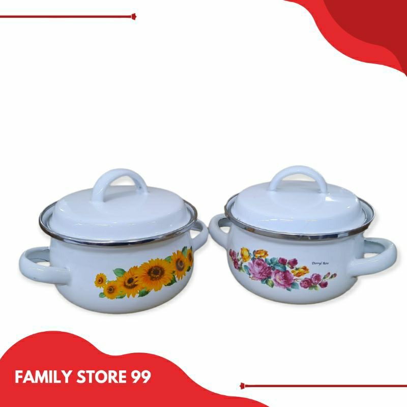 Jual Panci Mini Enamel/Enamel Mini Pot 12 cm | Shopee Indonesia