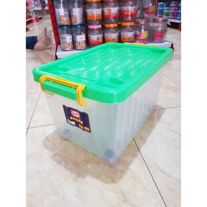 Jual Box Container plastik Shinpo CB 30 sky 110 Kotak Container tutup ...