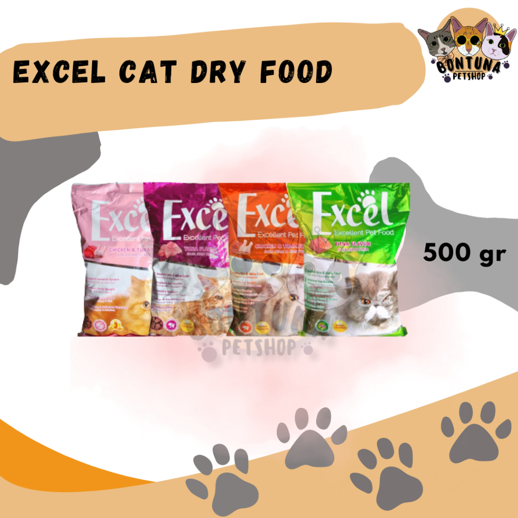 Jual Excel Dry Food 500 g Adult Kitten Freshpack | Shopee Indonesia