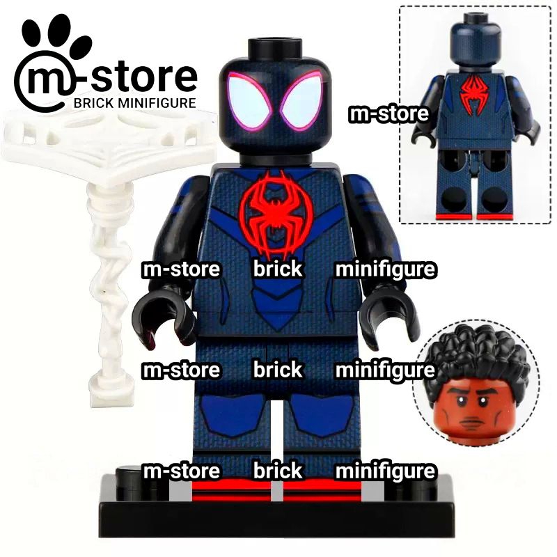 Jual brick miles morales spider verse mini toy figure | Shopee Indonesia