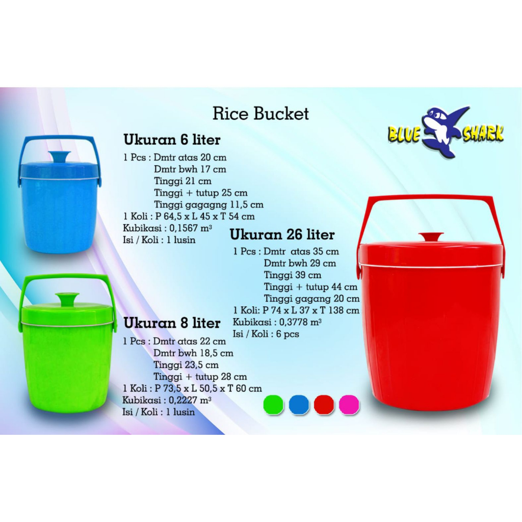 Jual Rice bucket / Rice ice bucket 30 Liter / tempat nasi / es / Termos ...